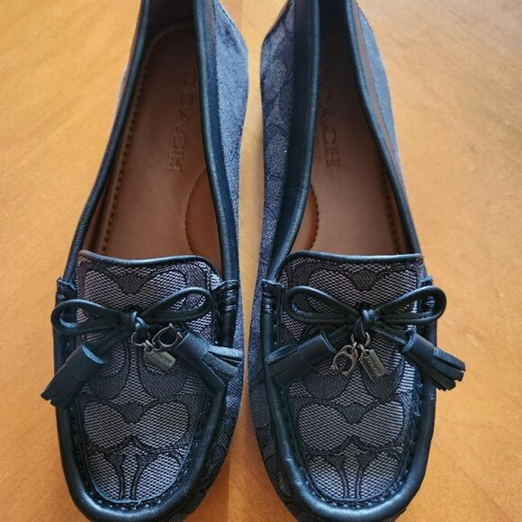 Coach | Shoes | Coach Womens Shoe Moira Loafer Black And Gray Size 55 ...